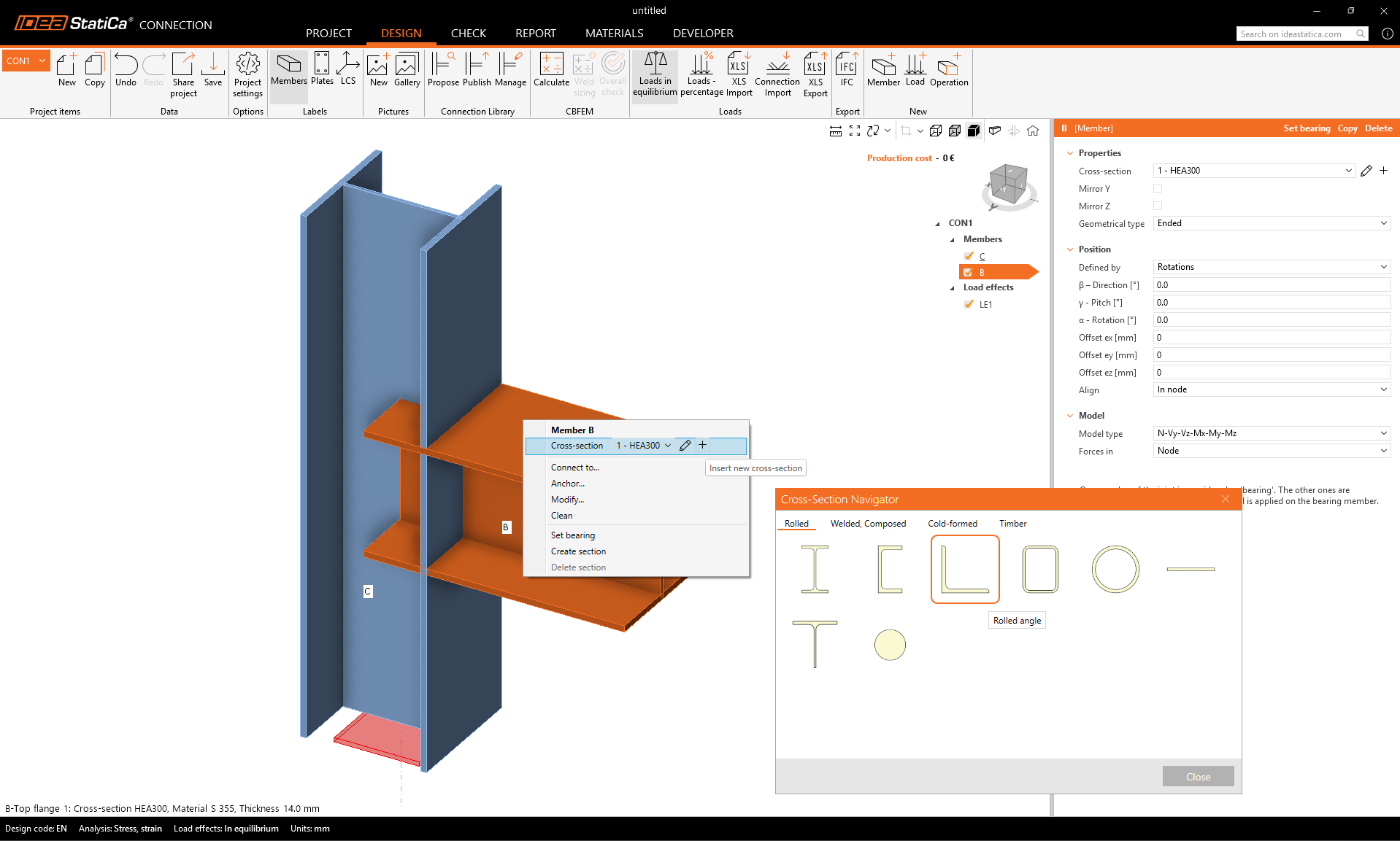 Saving of user-defined cross-sections to MPRL | IDEA StatiCa